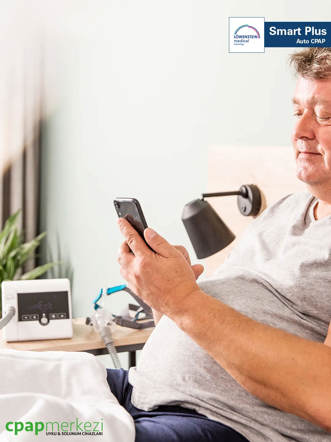 Löwenstein prisma SMART Plus Auto CPAP Cihazı + Nemlendirici + Cara ...